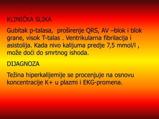 Poremećaj metabolizma vode, natrijuma i kalijuma | PPT