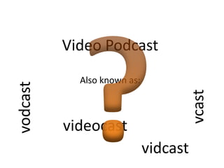 Vodcast Definition | PPTX