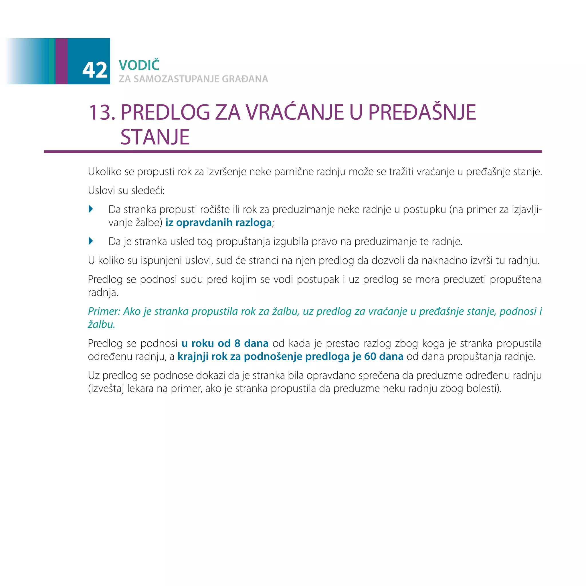 Vodic za-samozastupanje | PDF