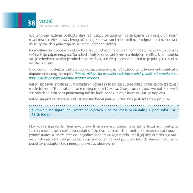 Vodic za-samozastupanje | PDF