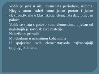 Vodik | PPTX
