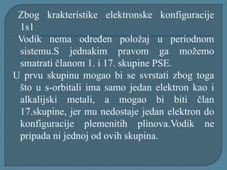 Vodik | PPTX