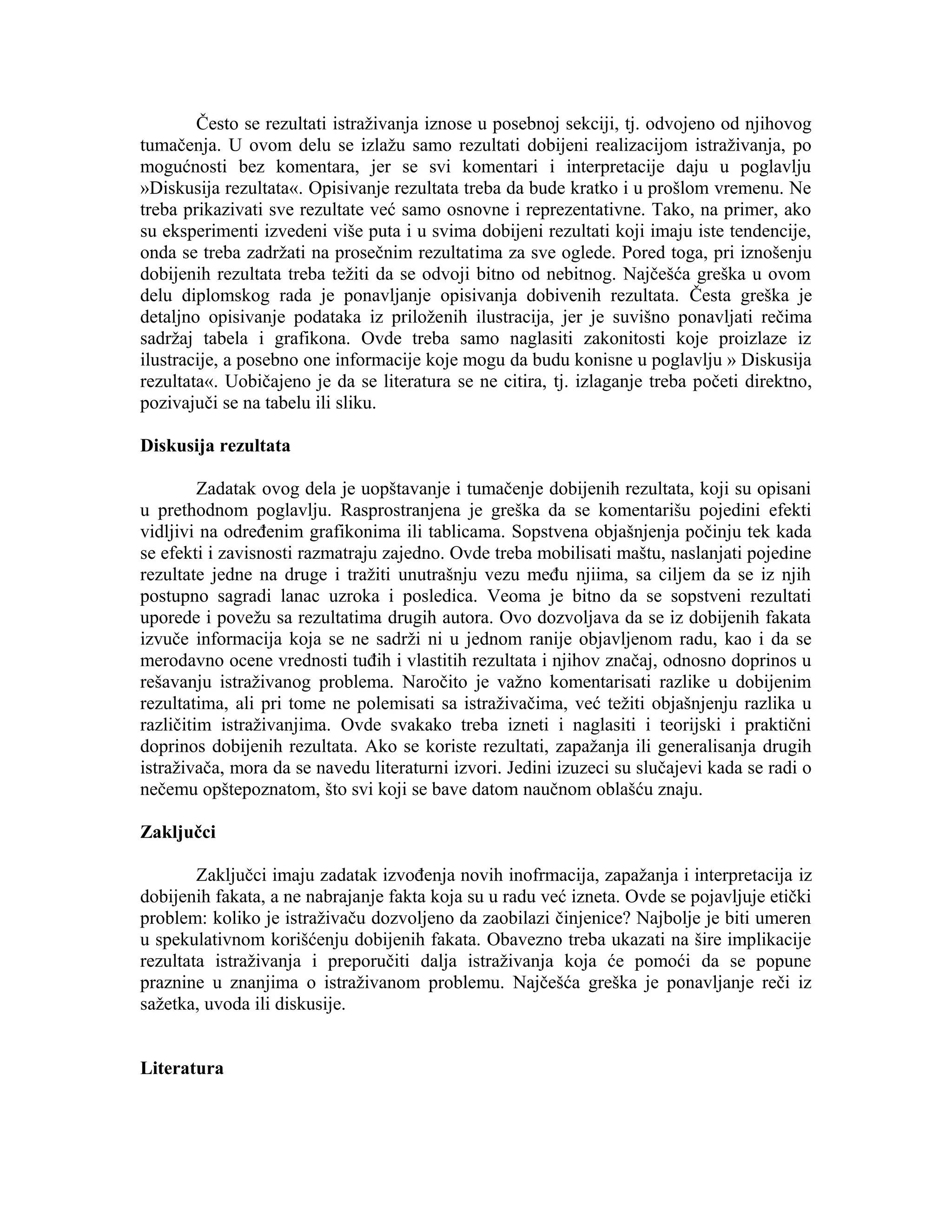 Vodič za pisanje diplomskog rada | DOC
