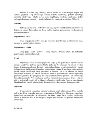 Vodič za pisanje diplomskog rada | DOC