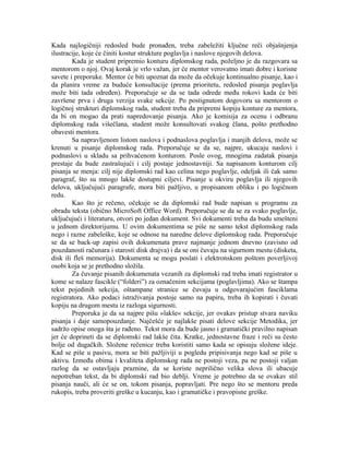 Vodič za pisanje diplomskog rada | DOC
