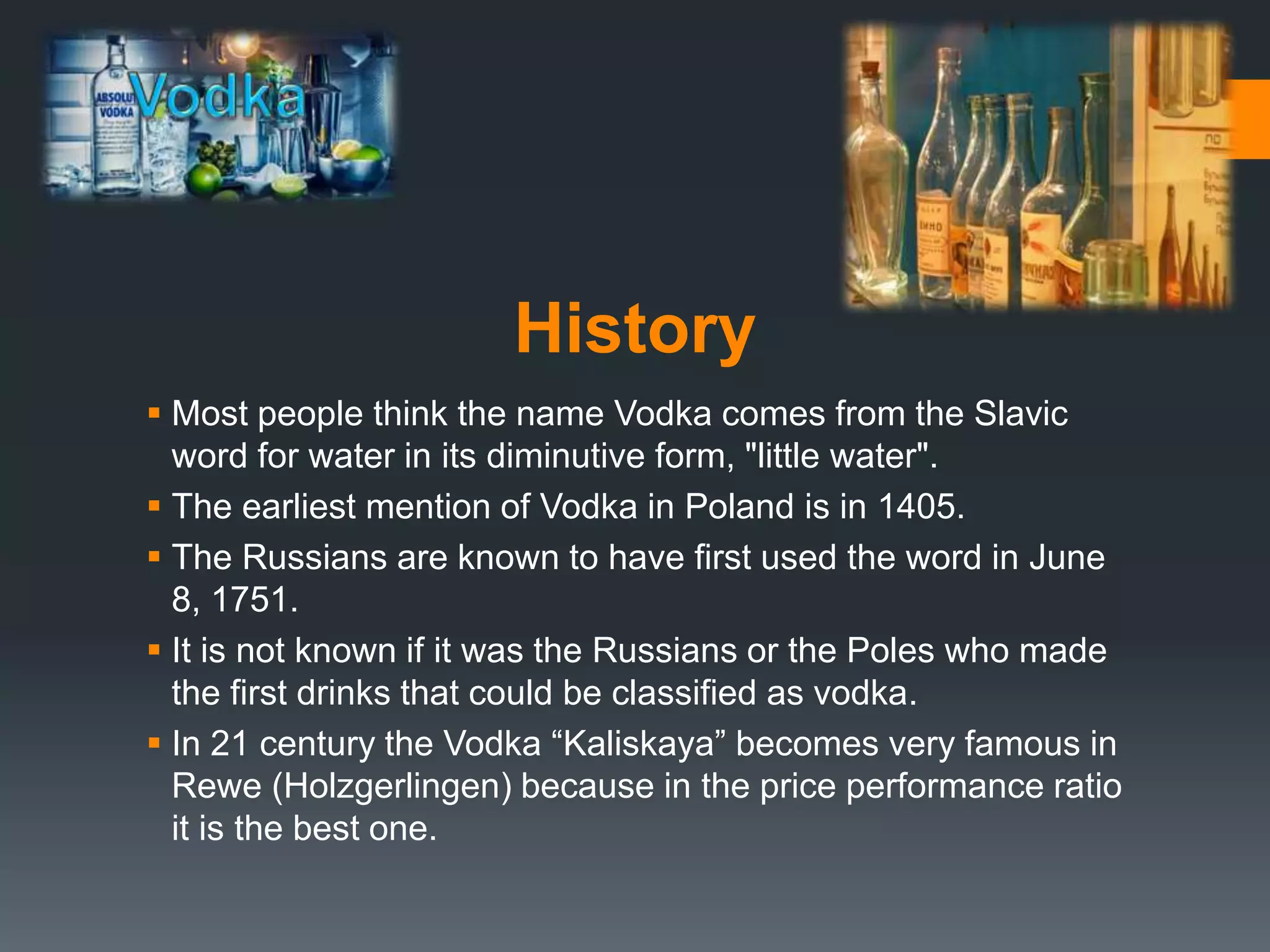 Vodka für Bernzke | PPT