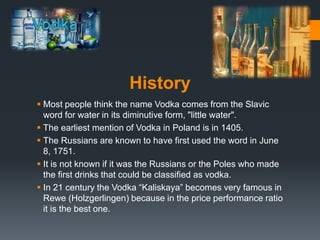 Vodka für Bernzke | PPT