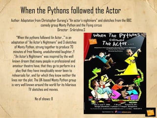 Vodo Production | PPT | Drama | Genres