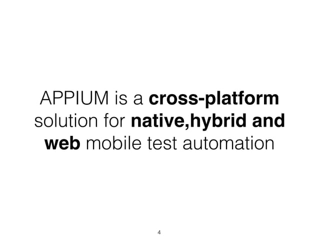Introduction To Appium With Robotframework | PPT