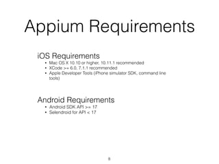 Introduction To Appium With Robotframework | PPT