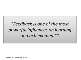 Audio feedback – better feedback? | PPT