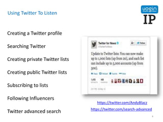 Use of Twitter and social media | PPTX
