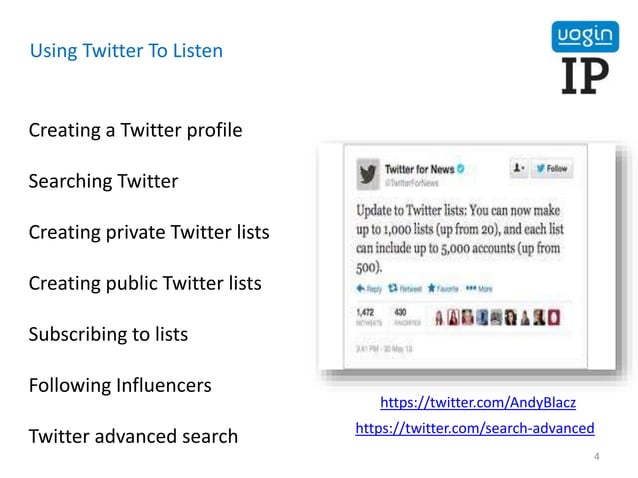 Use of Twitter and social media | PPTX