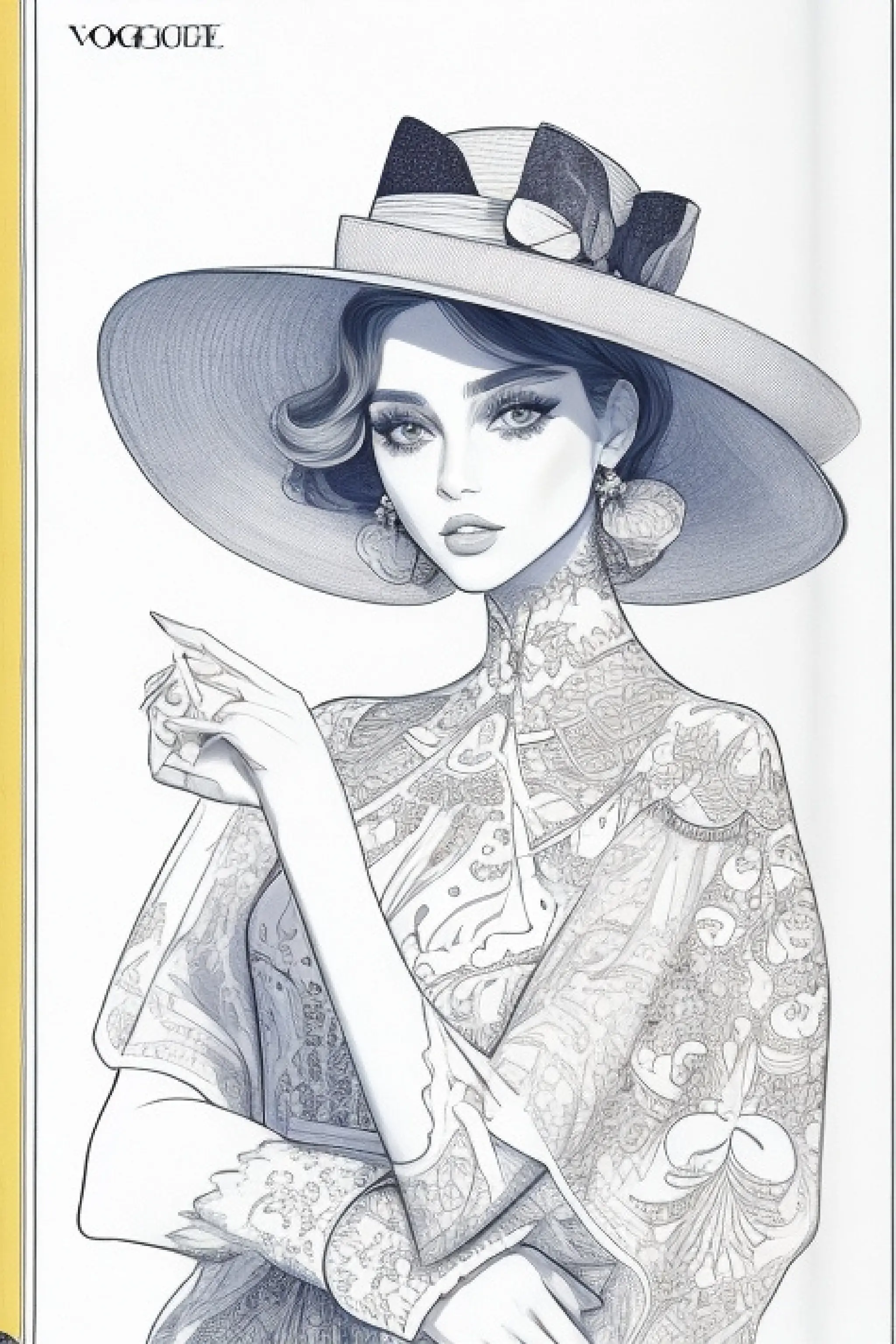 Vogue Coloring Book: A Fashionable Collection of Designs to Color | PDF ...