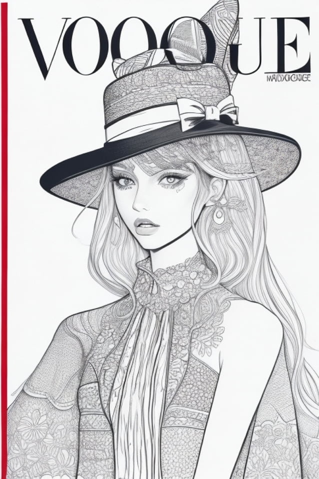 Vogue Coloring Book: A Fashionable Collection of Designs to Color | PDF ...
