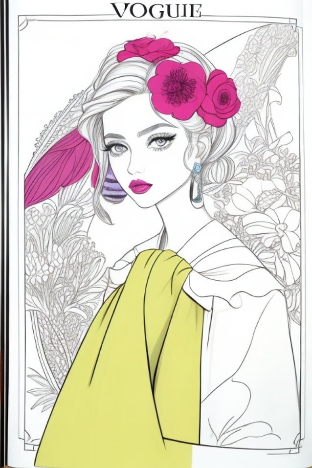Vogue Coloring Book: A Fashionable Collection of Designs to Color | PDF ...