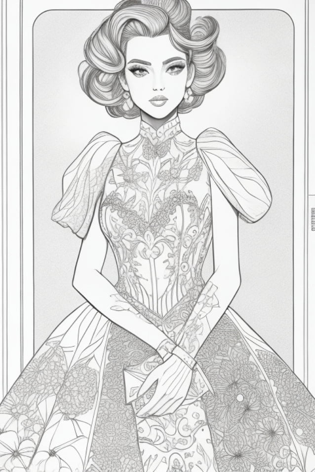 Vogue Coloring Book: A Fashionable Collection of Designs to Color | PDF ...