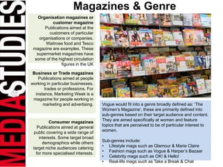 Vogue lesson 1 media language | PPTX