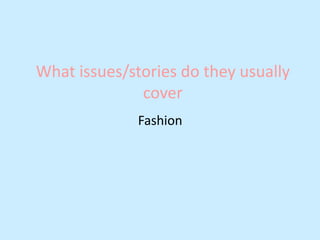 Vogue power point | PPTX