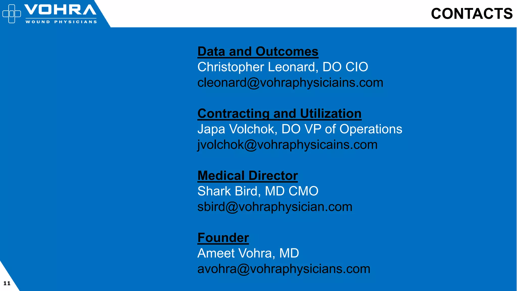 Vohra Wound Physicians