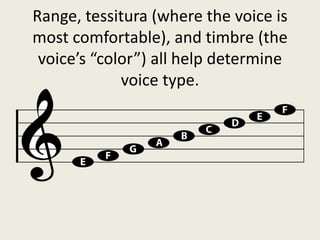 Voice classifications | PPTX