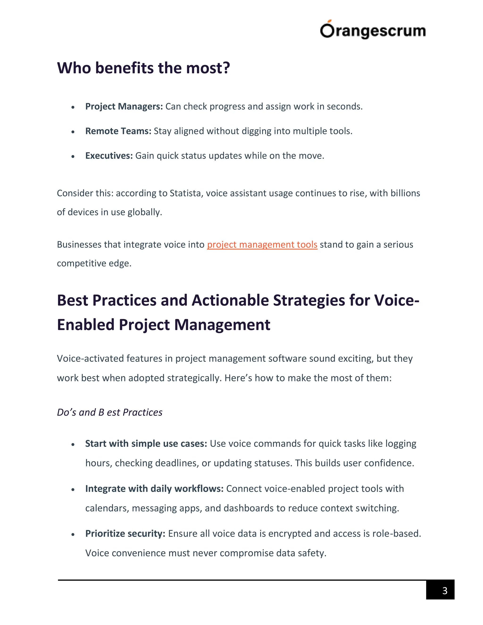 Voice-Activated Project Management: The Next Frontier in PMS | PDF
