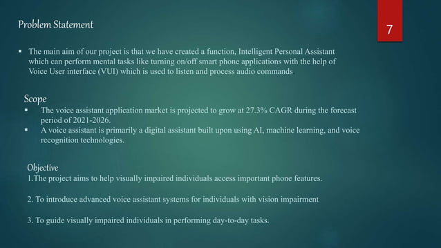 VOICE-ASSISTANT-IN-PYTHON-pptx.pptx | Computer Software and ...