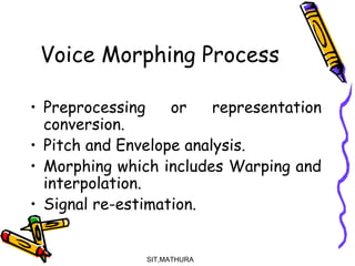 Voice morphing | PPT