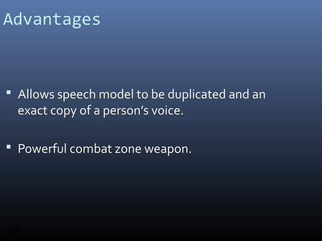 Voice morphing- | PPT