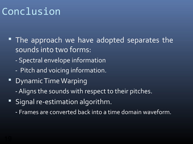 Voice morphing- | PPT