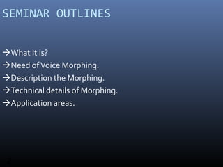 Voice morphing- | PPT