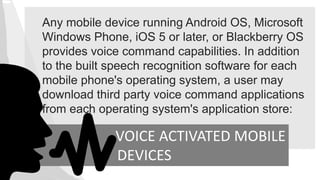 Voice activated device | PPT