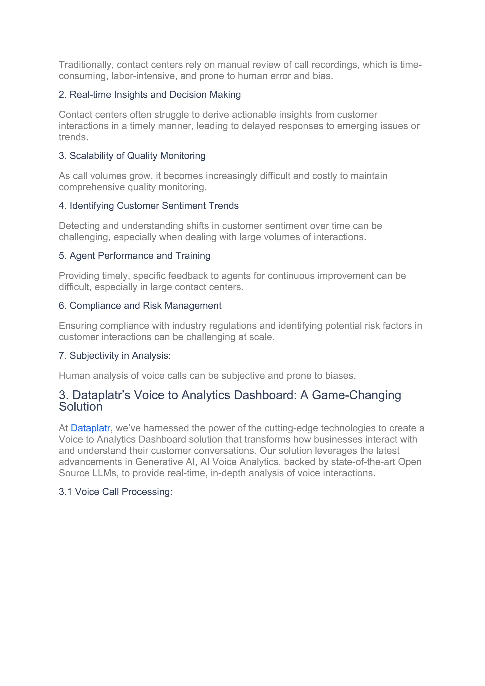 Customer Insights with AI Voice Analytics | PDF