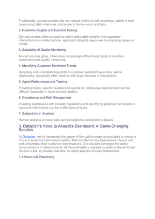Customer Insights with AI Voice Analytics | PDF