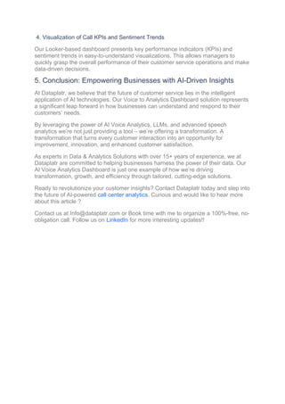 Customer Insights with AI Voice Analytics | PDF