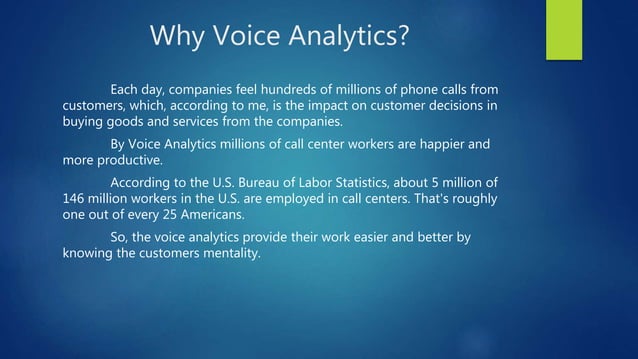 Voice analytics | PPT
