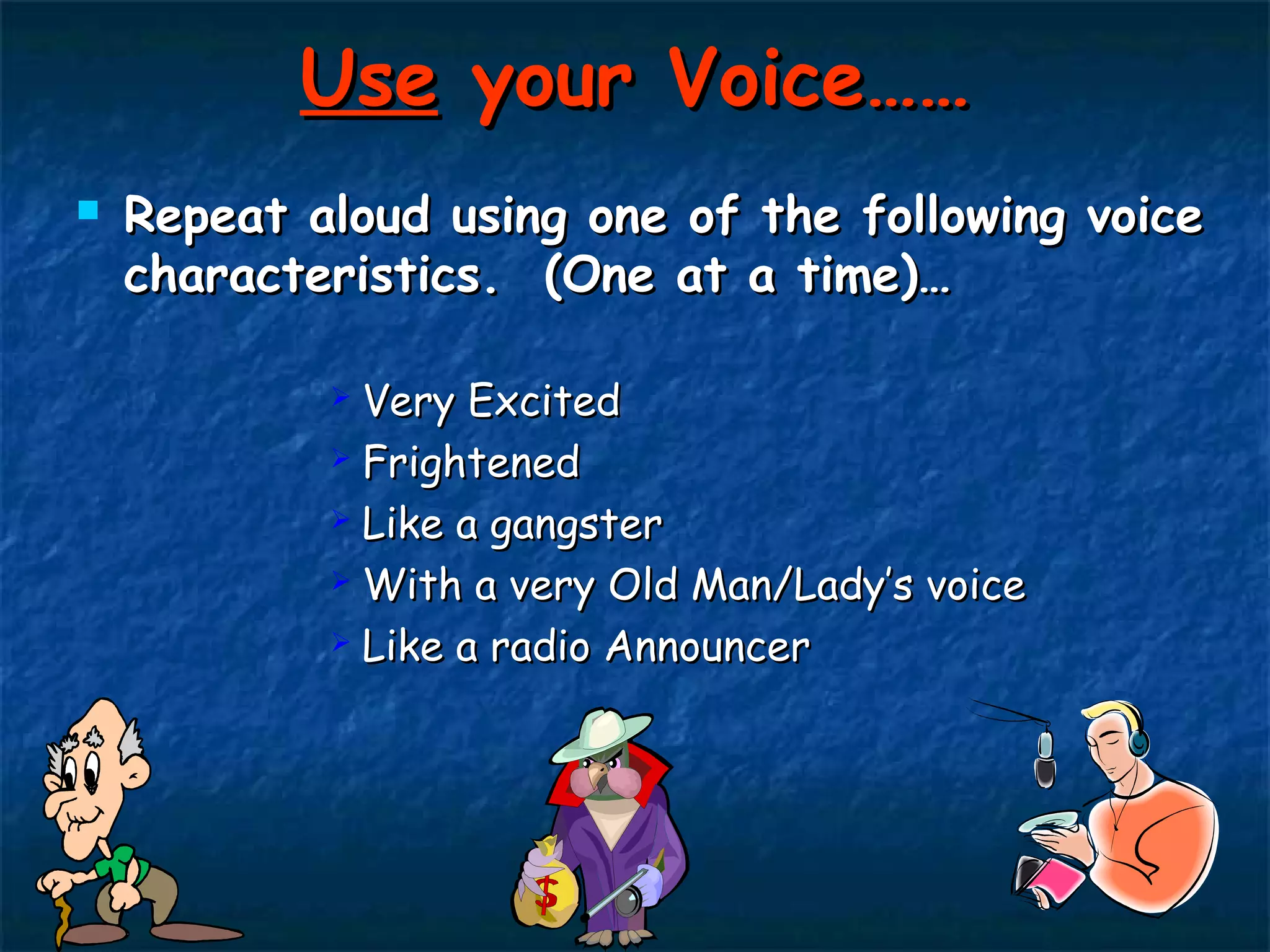 Voice and accent | PPT