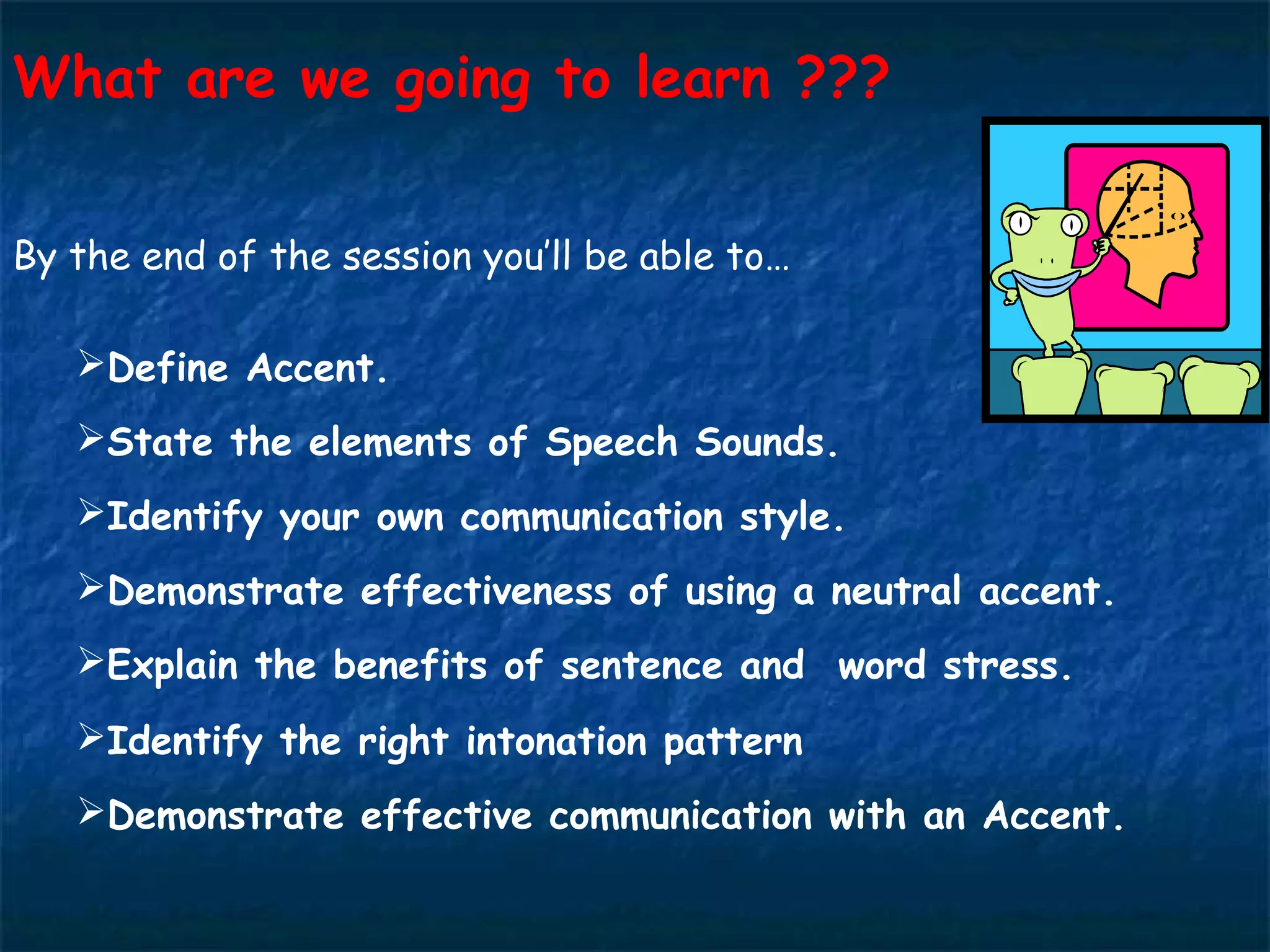 Voice and accent | PPT