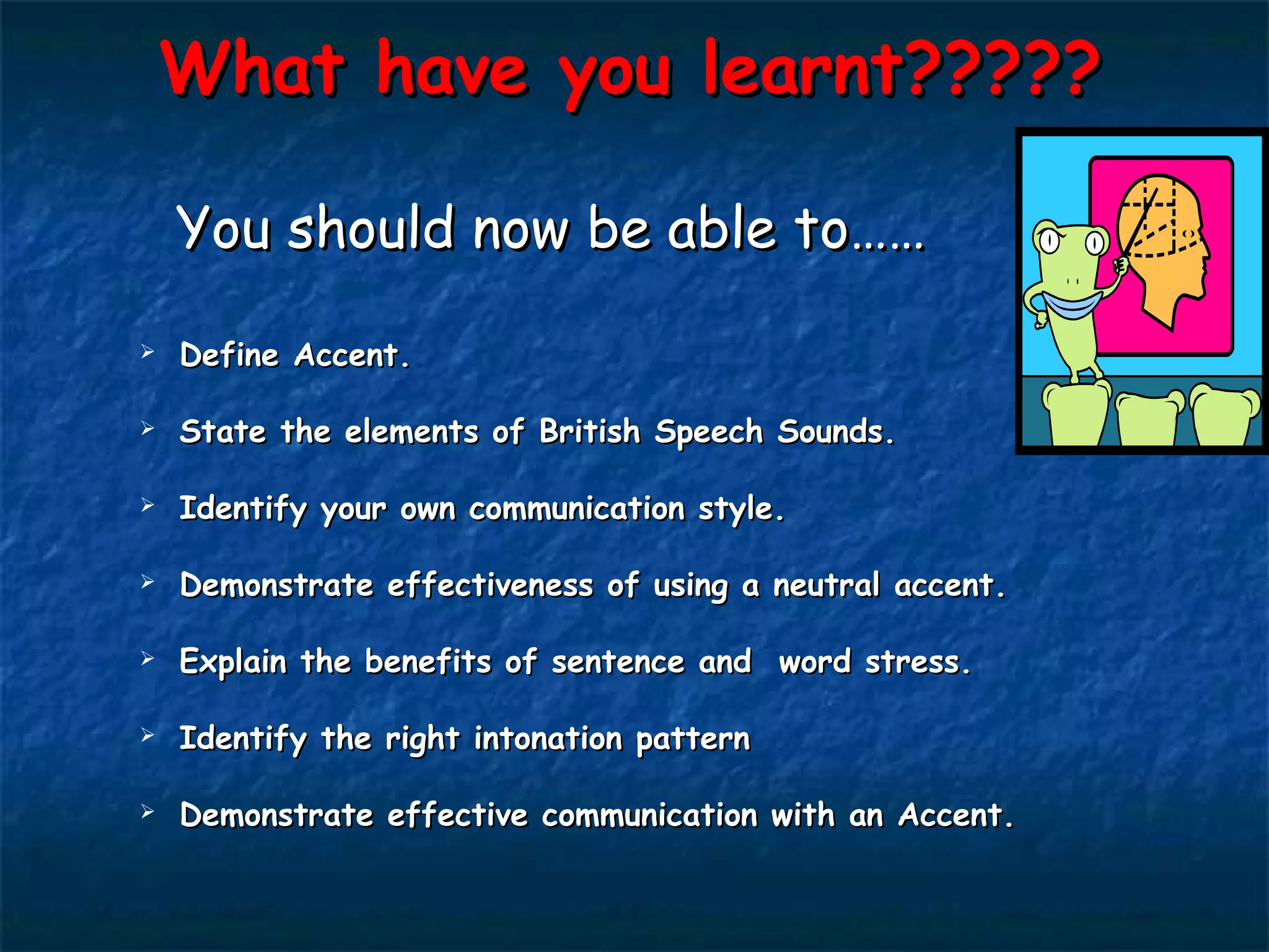 Voice and accent | PPT