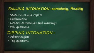 Voice and intonation | PPTX