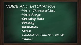 Voice and intonation | PPTX