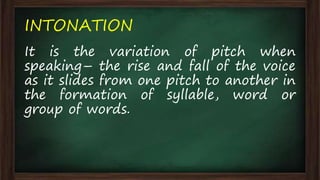 Voice and intonation | PPTX