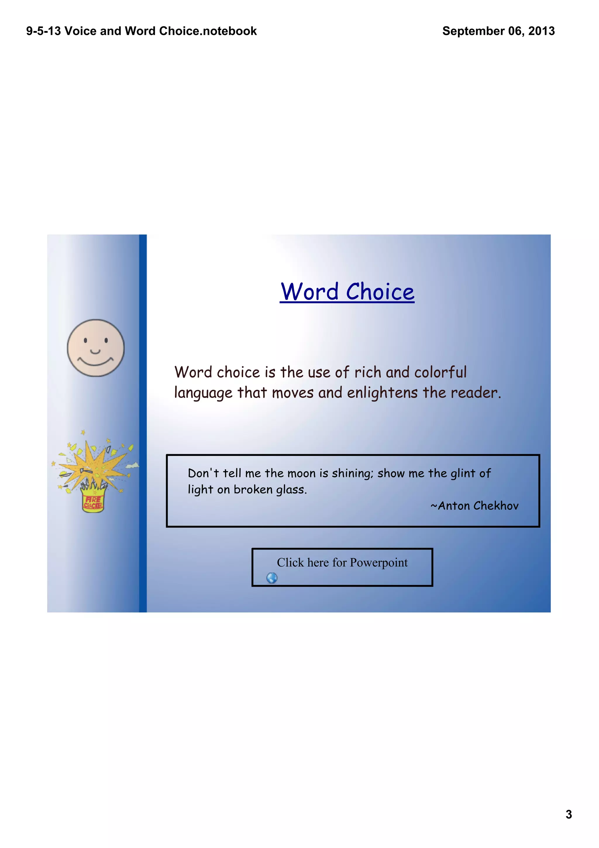 Voice and word choice | PDF