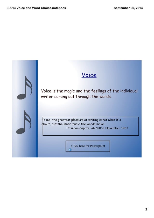 Voice and word choice | PDF