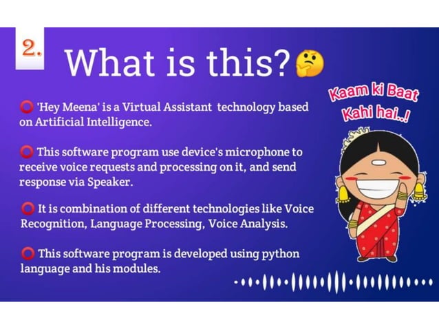 Voice assistant ppt | PPTX