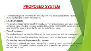 VOICE BASED E-MAIL | PPTX