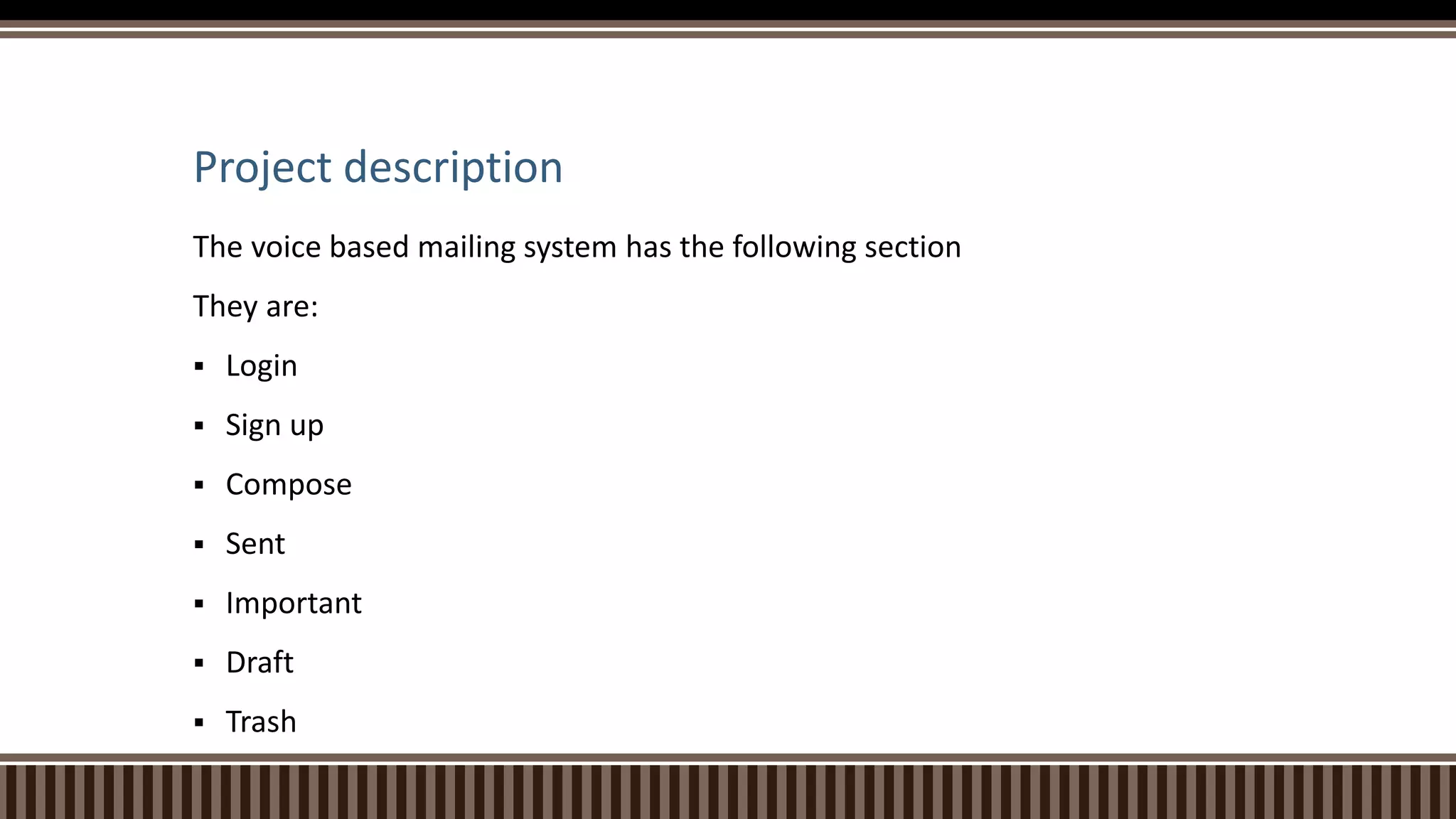 Voice based email system for physically challenged | PPTX