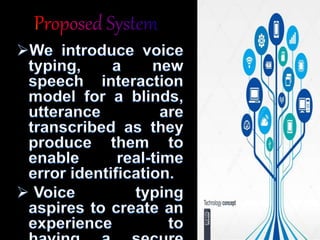 Voice based email system | PPTX | Email | Internet