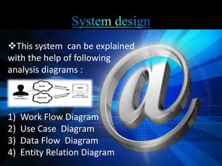 Voice based email system | PPTX | Email | Internet