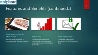 Voice Biometrics – The way forward in remote user authentication | PPT | Free Download